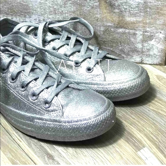 Converse | Shoes | Converse Ctas Low Top Silver Wolf Womens Sneakers ...